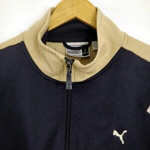 Puma | Jackets & Coats | Vintage Puma Varsity Stripe Spellout Jacket ...
